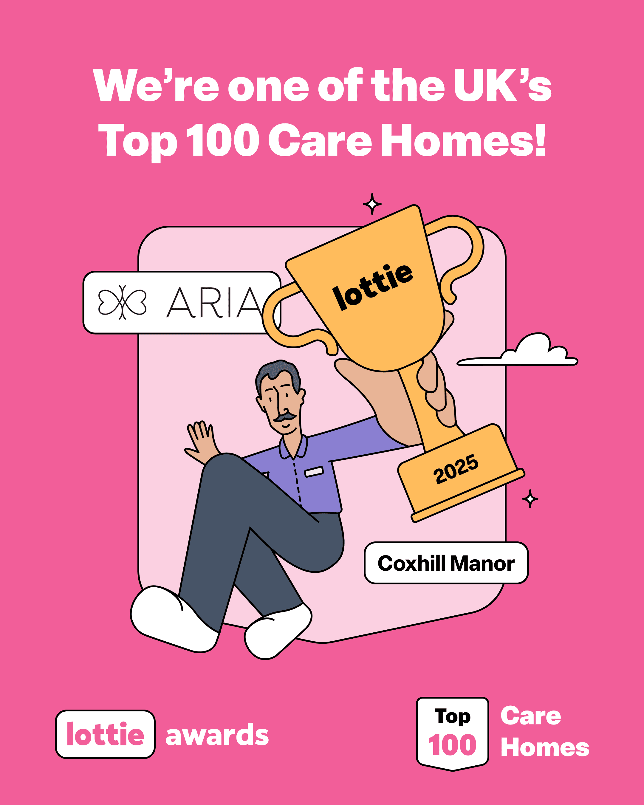 Coxhill Manor Named One of the UK’s Top 100 Care Homes in 2025 - Aria Care