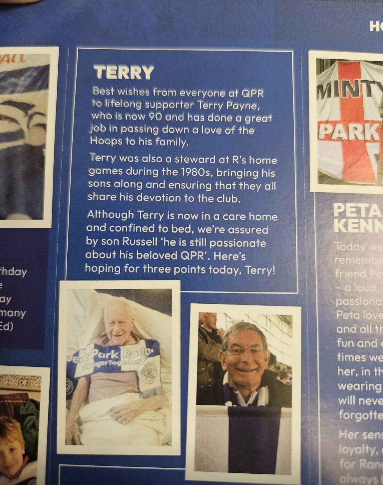 New Year's Day Football Surprise for Denham Manor Resident - Aria Care